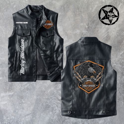 Premium Harley Davidson Leather Vests | Authentic Rider Gear